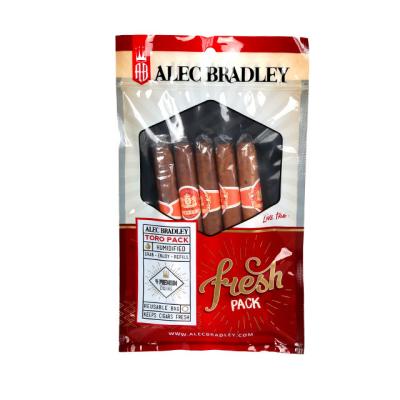 China Reclosable Humidity Control Cigar Packaging Ziplock Bag for sale