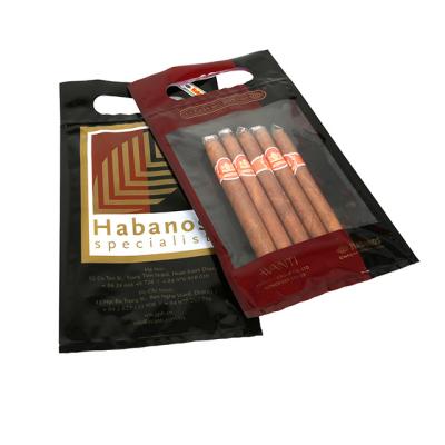 China Wholsale Custom Printed Cheap Resealable Plastic Cigar Humidity Bags for sale