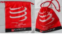 China Customized Women's favorite / convenie nce / festive red / drawstring plastic bags  for gifts / clothing, clothes. for sale