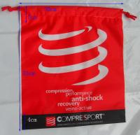 China Customized Women's favorite / convenie nce / festive red / drawstring plastic bags  for gifts / clothing, clothes. for sale