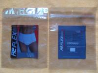 China Custom men white transparent composite zipper bags for underwear, warm clothing, clothing packaging for sale