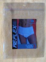 China Custom men white transparent composite zipper bags for underwear, warm clothing, clothing packaging for sale