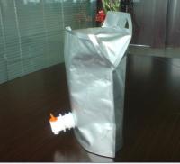 China Laminated Material Printed Stand Up Pouch With Spout / Juice Or Wine Bag In Box for sale