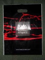 China Female Cosmetic Plastic Bag With Handles / 6 Colors Gravure Printing for sale