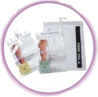 China Water Proof Poly Bags With Hangers for sale