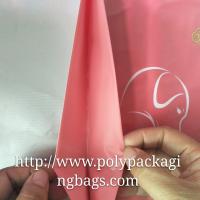 China Moisture Proof Red Frosted Printed Drawstring Bags Fit Christmas Gift for sale