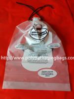 China Moisture Resistant Drawstring Plastic Bags / Drawstring Storage Bags for sale