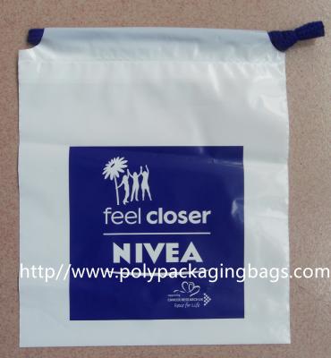 China Colorful CPE / LDPE Plastic Printed Drawstring Bags For Toys / Gift for sale