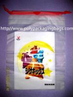 China Promotional Candy / Cookies / Chocolate Drawstring Plastic Bags With Cartoon Printing for sale