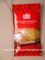 China Resealable Plastic Cigar Bags With Humidity Controlled System For Nicaragua Cigars / Dominica Cigars for sale