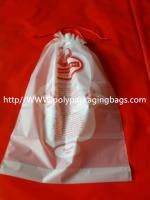 China Garment / Pillow Packaging Poly Bag Clear Drawstring Plastic Bags for sale