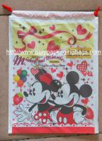 China 2018 Top Selling fashion design custom printed plastic drawstring packaging bags/PE string bags for sale