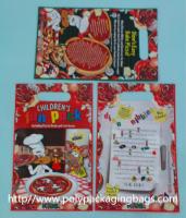China Red Plastic Toy Packaging Poly Bags / Custom Printed 3 Side Seal Bag for sale