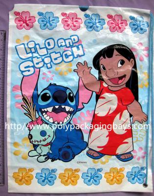 China Light Resistant Plastic Drawstring Bags With 7 Colors Gravure Printing for sale