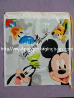 China Light Resistant Plastic Drawstring Bags With 7 Colors Gravure Printing for sale