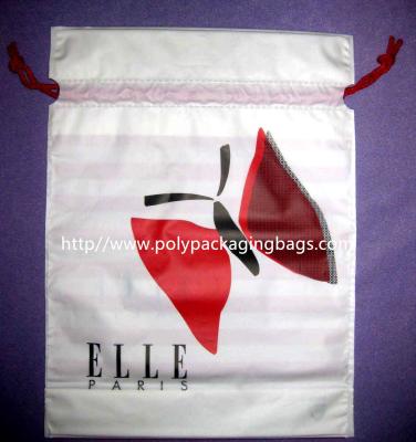 China Customized Colorful Plastic Drawstring Backpack Bags For Traveling / Shoes  / Toys for sale