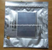 China Metalized Silver Ziplock Foil Bag Pouches for sale