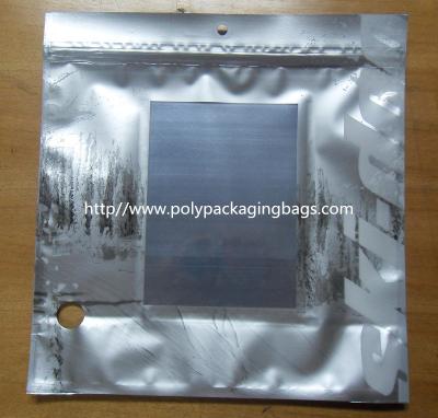 China Metalized Silver Ziplock Foil Bag Pouches for sale