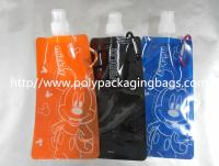 China PET / Nylon / LDPE Stand Up Pouch With Spout , Simple Children's Nozzle Water Bag for sale