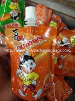China Customized Jelly Packaging Stand Up Spout Pouch in Laminated Plastic for sale