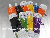 China Colorful Printed Stand Up Pouch With Spout / Liquid Spout Bags for sale