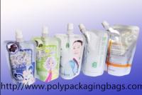 China 1-7 Colors Gravure Printing Foldable Packaging Bag With Spout For Water / Juice for sale
