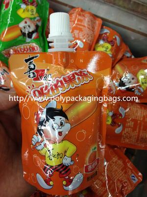 China 1-7 Colors Gravure Printing Foldable Packaging Bag With Spout For Water / Juice for sale