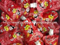 China 1-7 Colors Gravure Printing Foldable Packaging Bag With Spout For Water / Juice for sale