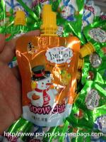 China Health Color Printing Vegetables Jucie Bag / Juice Container 8 oz or 250 ml for sale