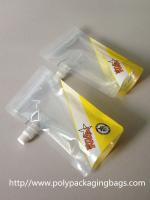 China Clear plastic Stand Up Water container pouch with spout W13 x  L27cm for sale