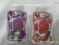 China fruit shape packaging pouch reseable stand up pouch packaging bags with spout juice drink plastic spout pouch for sale
