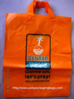 China Clothes Packaging Soft Loop Handle Bag With Customized Logo / Retail Shopping Bag for sale