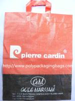 China 35cm Long 5cm Wide HDPE Soft Loop Handle Plastic Bag W33 x L45cm for sale