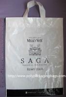 China Luxury Logo Printed Packaging Bag With Soft Loop Handle Shoes Bag for sale