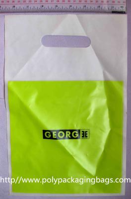 China Customized Plastic Die Cut Handle Bags Promotional Carrier Bags for sale