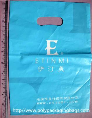 China HDPE Plastic Die Cut Handle Bags for sale