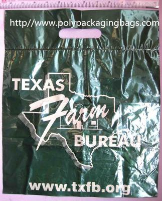 China Personalized Black Die Cut Handle Bags Resealable Zip Lock Bags for sale