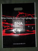 China Stand Up HDPE Plastic Clear Die Cut Handle Bags Quad Seal Pouch for sale