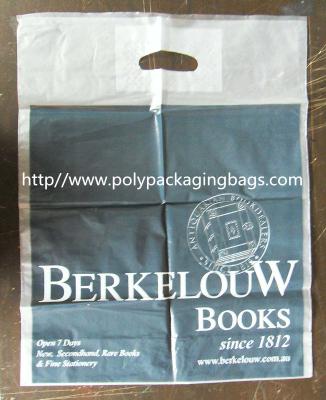 China HDPE LDPE CPE Custom Printed Die Cut Handle Bags For Garments / Clothes for sale