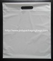 China Custom DieCut　white CPE Handle Bags , Biodegradable Plastic Shopping Bags for sale