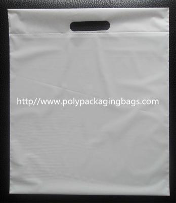 China Custom DieCut　white CPE Handle Bags , Biodegradable Plastic Shopping Bags for sale