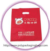China Cute Die Cut Handle Bags For Clothes Shopping / Garment Plastic Bags for sale