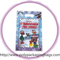 China Cute Die Cut Handle Bags For Clothes Shopping / Garment Plastic Bags for sale