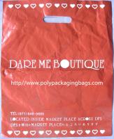 China Simple printing/Eco-friendly cutting handle for purchasing plastic bags for sale