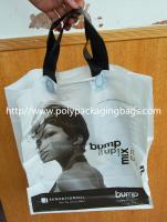 China Promotional Plastic Handle Bag With Logo , Printed PE Packaging Tote Bag for sale