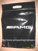China ECO Friendly Loop Handle Bottom Gusseted Poly Bags For Clothing for sale