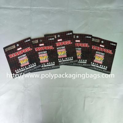China Composite Plastic Aluminum Foil Japan's Three Sides Sealed Cartoon Toy Bag With Reseable Ziplock for sale