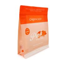 China Custom Pet Food Pouch Stand Up Zipper Bag Resealable Barrier Bag Flat Bottom Pet Food Bag for sale