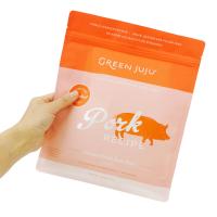 China Custom Pet Food Pouch Stand Up Zipper Bag Resealable Barrier Bag Flat Bottom Pet Food Bag for sale