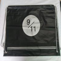 China Transparent Rope Bag Rucksack , Black Outdoor Clear Plastic Drawstring Bags for sale